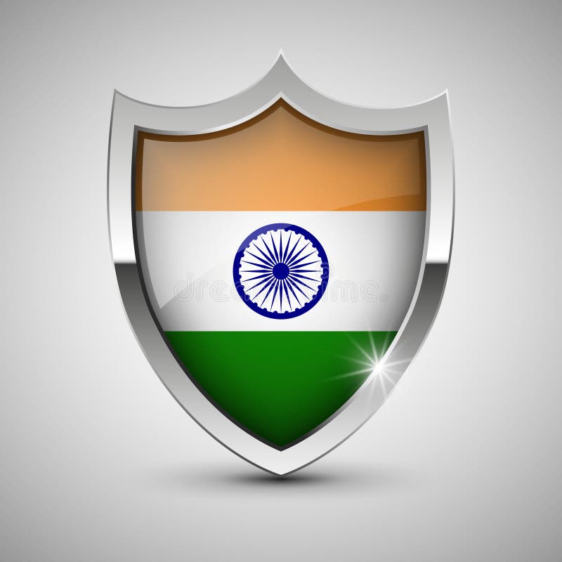 Shield Flag India Stock Illustrations – 468 Shield Flag India Stock ...