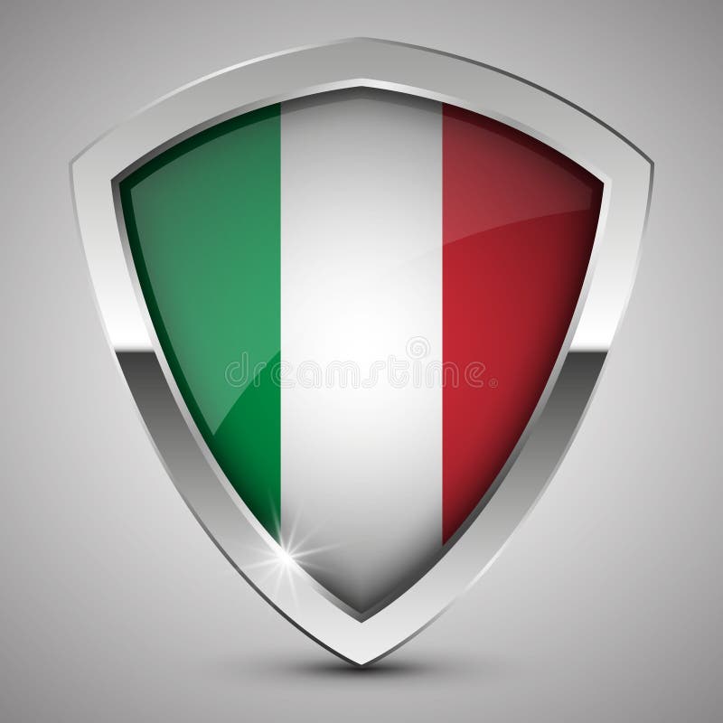 Italy Flag Shield Stock Illustrations – 689 Italy Flag Shield Stock ...