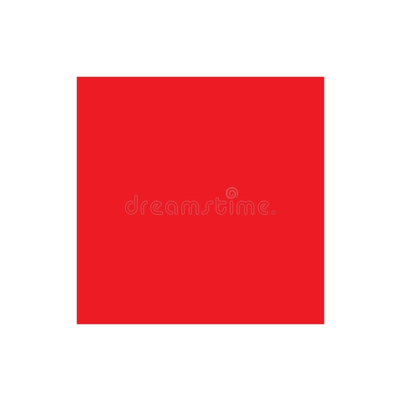 Eps10 Vector of a Red Square Solid Icon Stock Vector - Illustration of ...