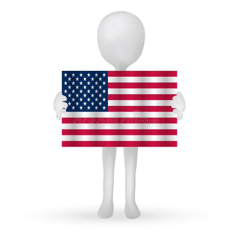 White 3d Man Usa Flag Stock Illustrations – 487 White 3d Man Usa Flag ...