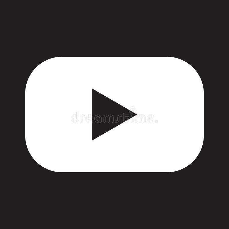 Eps10 White Vector Play Button Solid Icon Stock Illustration ...