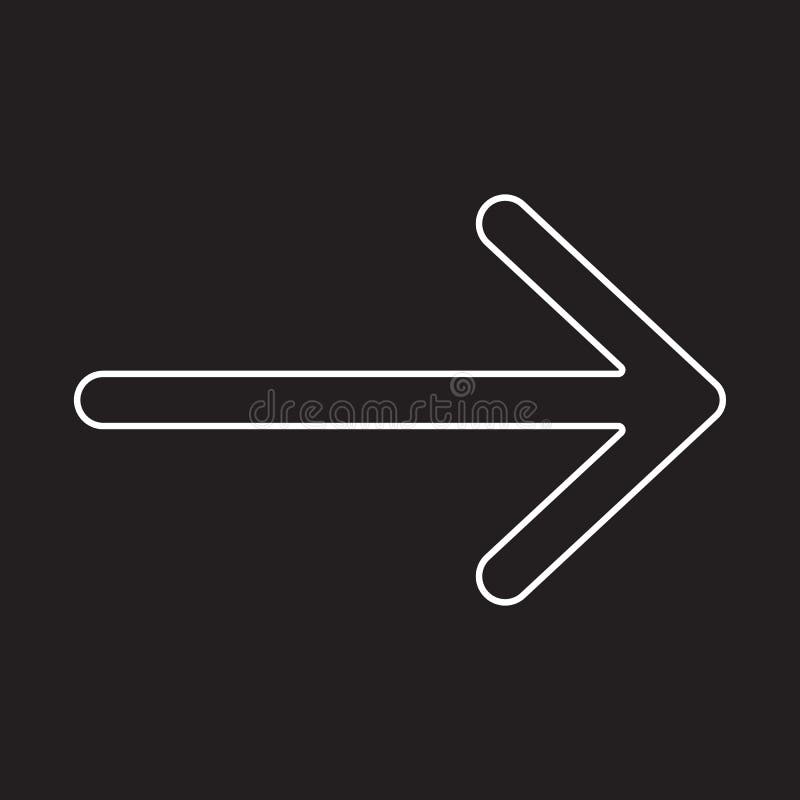 Eps10 White Vector Right Arrow Line Icon Stock Illustration ... Eps10 White Vector Right Arrow Line Icon Stock Illustration ...
