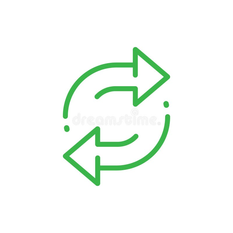 Eps10 Vector Illustration of a Double Reverse Arrow Symbol Stock Vector ...