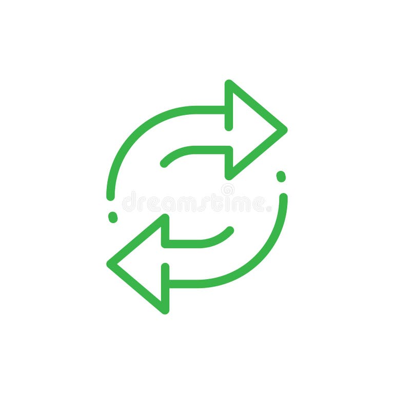 Eps10 Vector Illustration of a Double Reverse Arrow Symbol Stock Vector ...