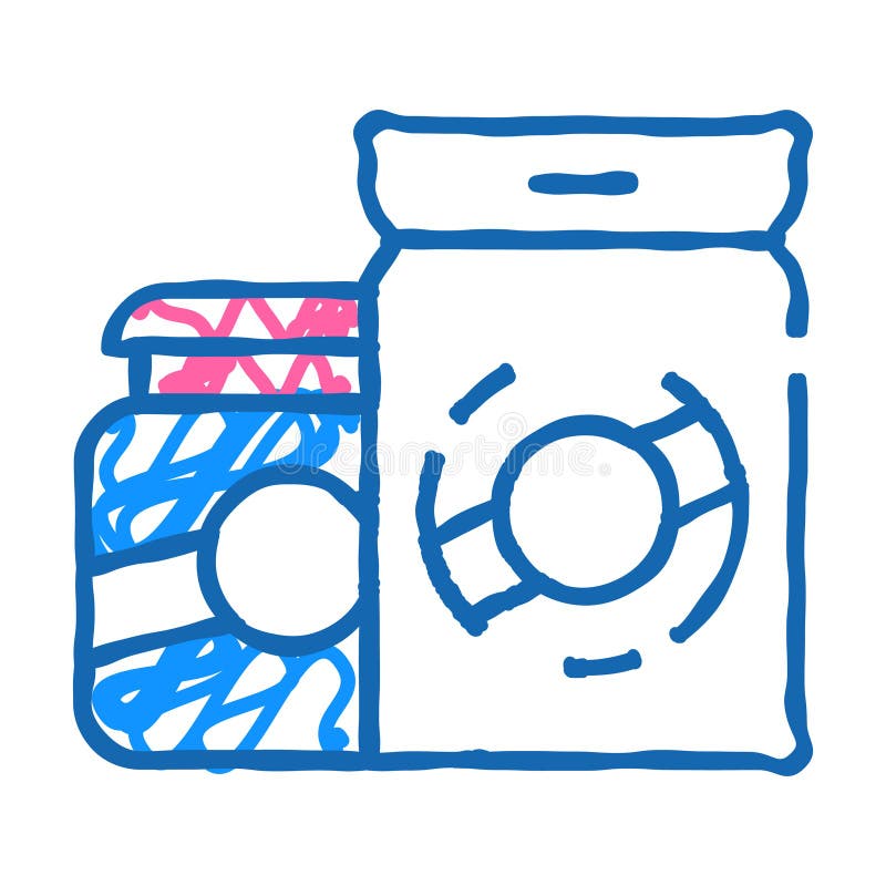 Epsom Bath Salt Icon Doodle Illustration Stock Vector - Illustration of ...