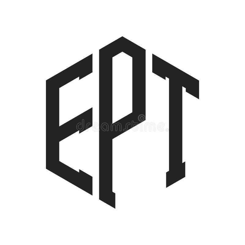 EPT Logo Design. Initial Letter EPT Monogram Logo Using Hexagon Shape Stock Vector ...