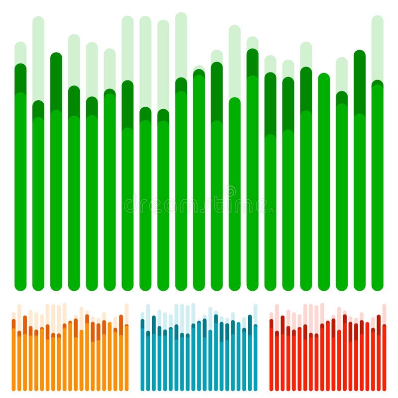 Eq, Equalizer with Overlapping Bars - Bar Chart, Bar Graph W/ Ra Stock ...