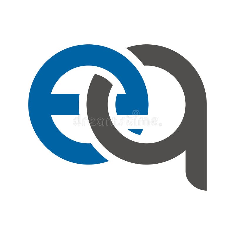 Eq Letter Link Logo Template Stock Illustration - Illustration of ...