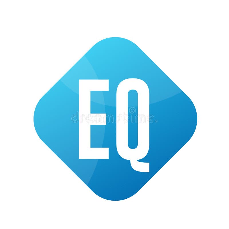 EQ Letter Logo Design with Simple Style Stock Vector - Illustration of ...