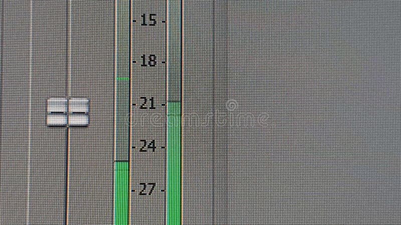 The EQ on the Monitor Screen , You Can See the Pixels on the Screen ...