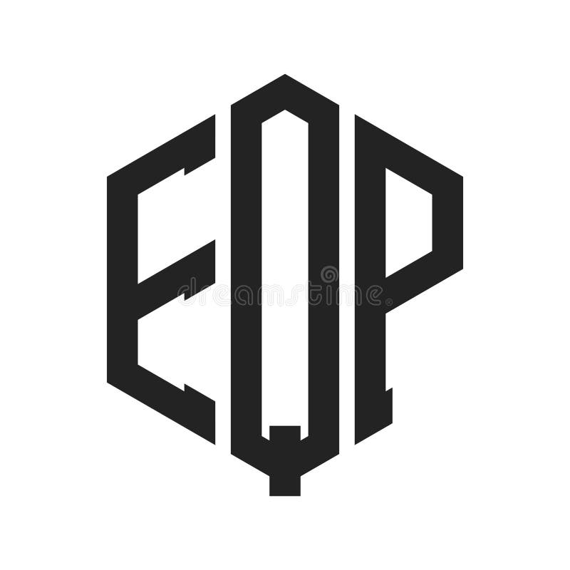 EQP Logo Design. Initial Letter EQP Monogram Logo Using Hexagon Shape ...