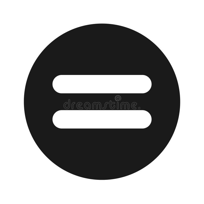 Equal Icon, Equal Icon Vector Illustration â€“ Vector Stock Vector ...
