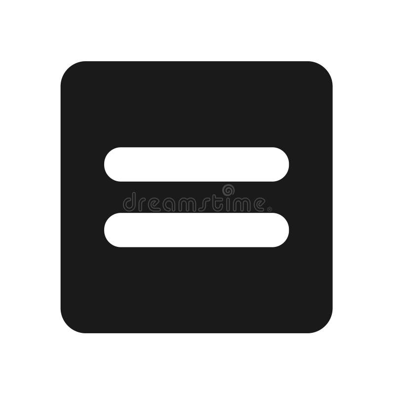 Equal Icon, Equal Icon Vector Illustration â€“ Vector Stock Vector ...