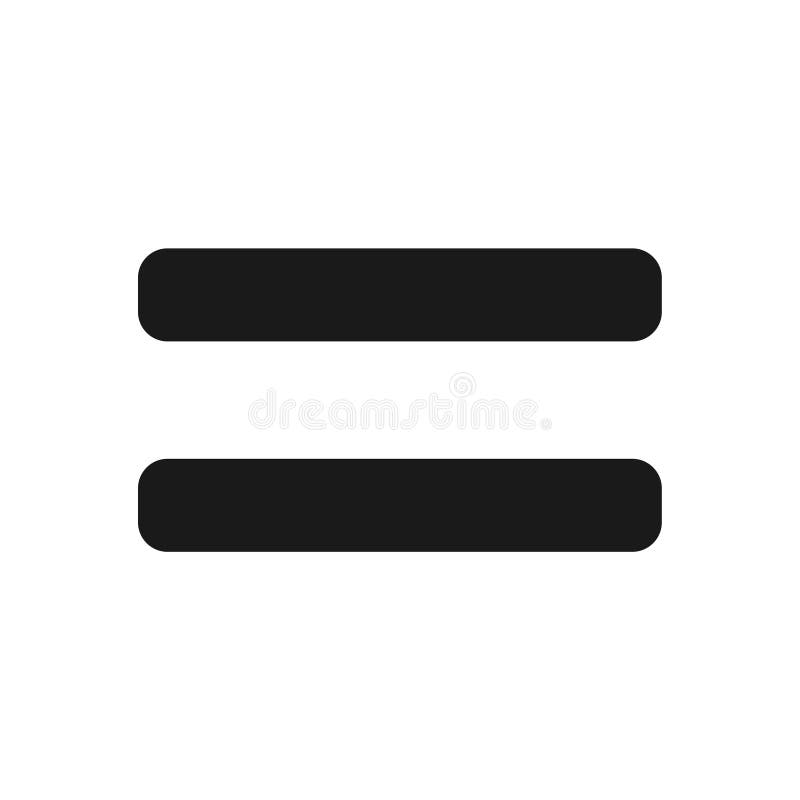 Gleiches Symbol, Flachbild-Abbildung Gleich, Gleichwertiges Zeichen ...