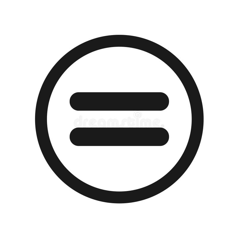 Equal Icon, Equal Icon Vector Illustration â€“ Vector Stock Vector ...