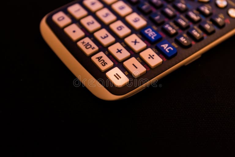 Equal Key on the Keyboard of a Scientific Calculator Stock Photo ...