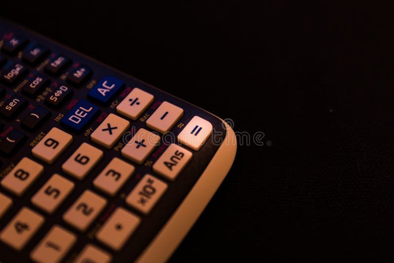 Equal Key Of The Keyboard Of A Scientific Calculator Stock Image ...