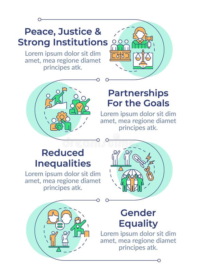 Equal Opportunities Infographic Vertical Sequence Stock Vector ...