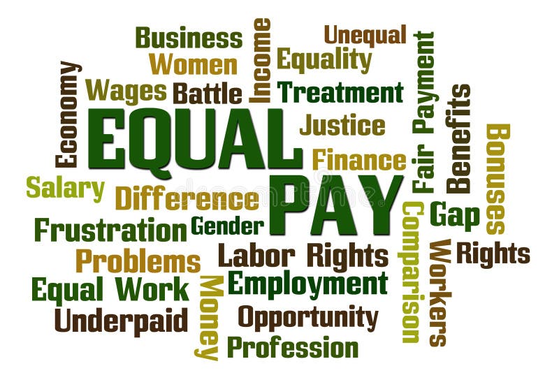 Equal Pay Concept Shown with Figurines and Coins Stock Image - Image of ...