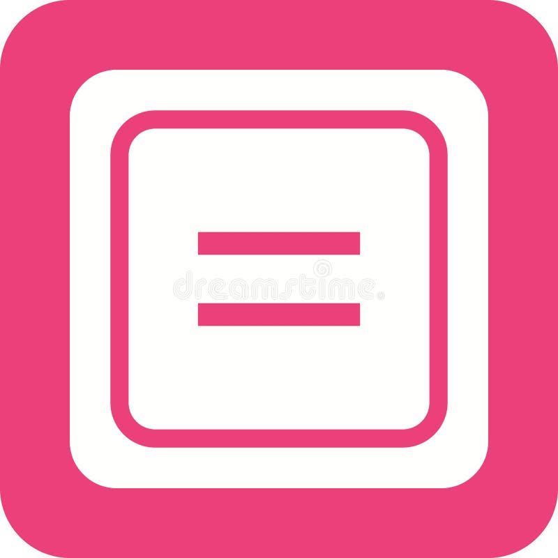 Equal to Symbol stock vector. Illustration of solution - 99934769