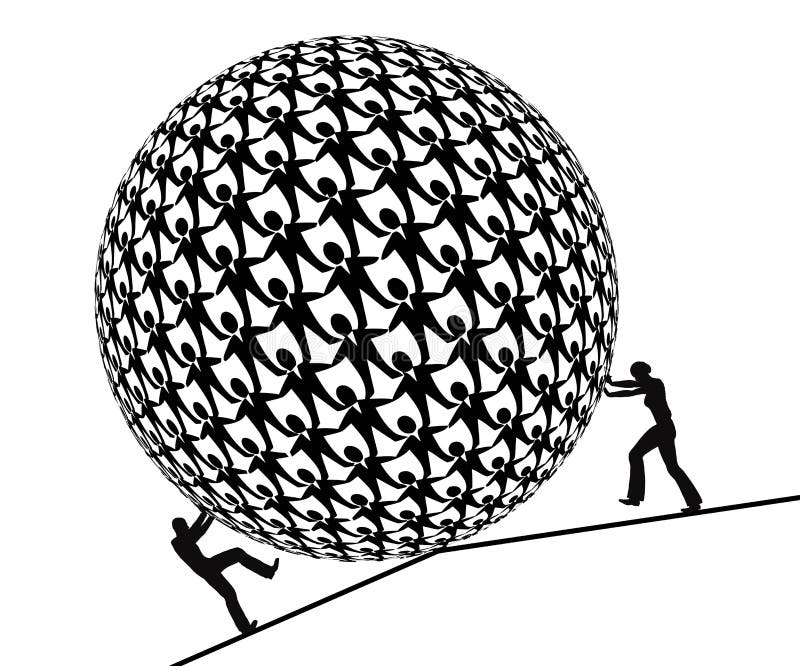 Equal Rights in a Male World Stock Illustration - Illustration of ...