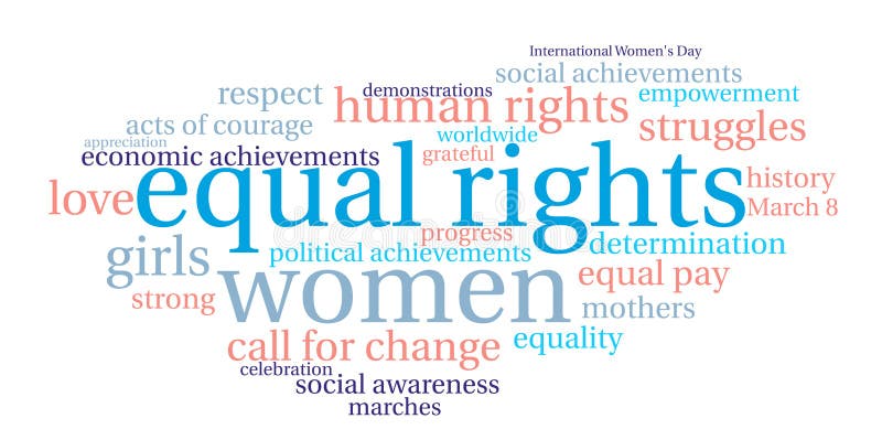 We are Equal. Rights for All Races Stock Vector - Illustration of ...