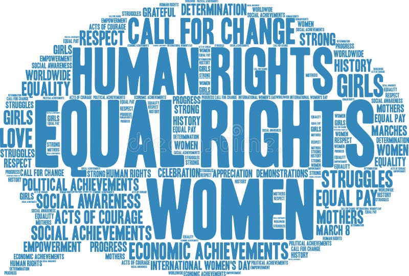 Equal Rights Word Cloud stock vector. Illustration of equal - 103967490