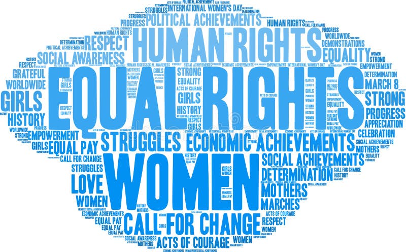 Equal Rights Word Cloud stock vector. Illustration of bodily - 103077596