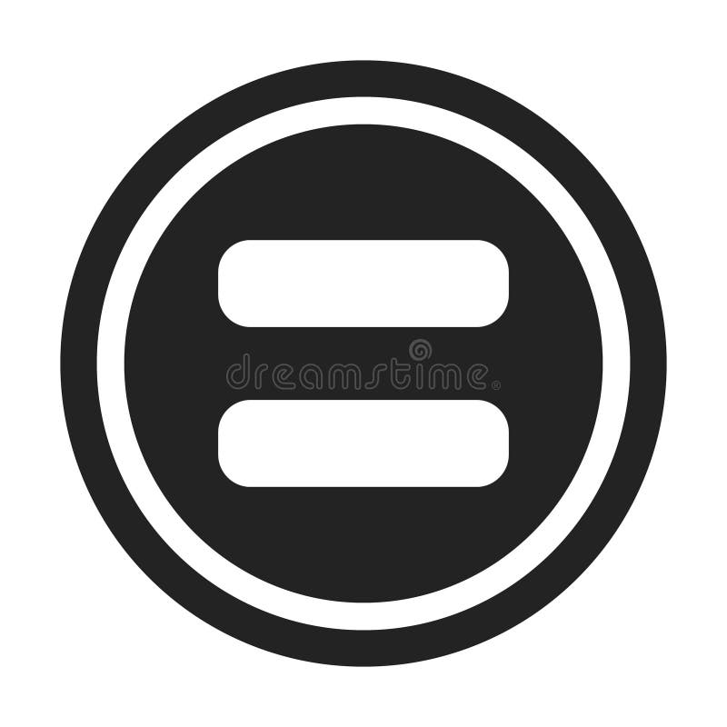 Equal Sign. Flat Style. Equal Icon Illustration Isolated on White ...