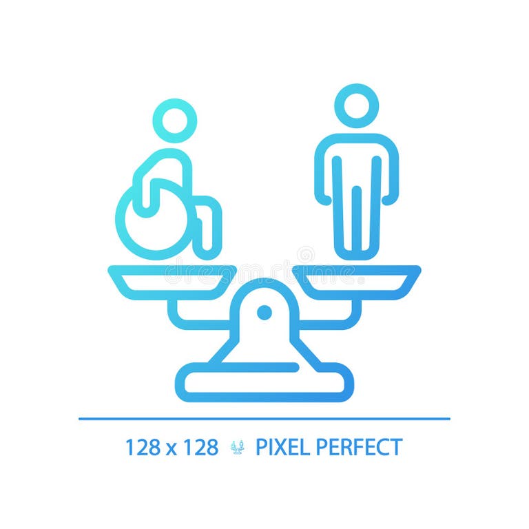 Equality and Diversity Gradient Linear Vector Icon Stock Vector - Illustration of lineart ...