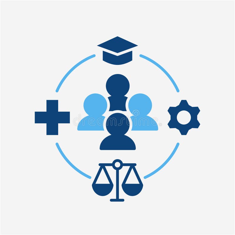 Equality Get All Benefit and Rights People Society Icon Stock Vector ...