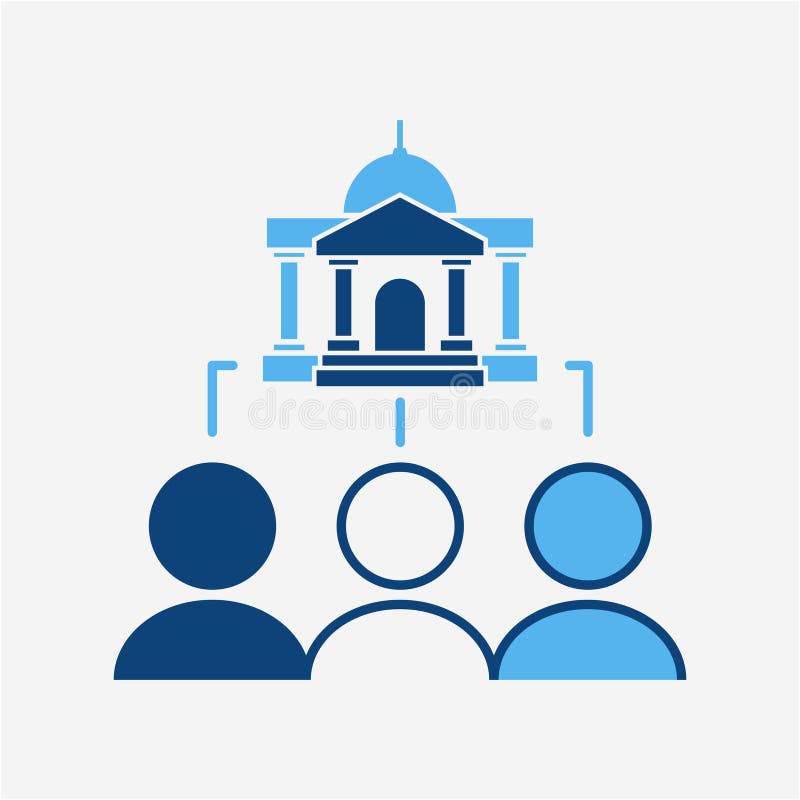 Equality Get Government Services Icon Stock Vector - Illustration of ...