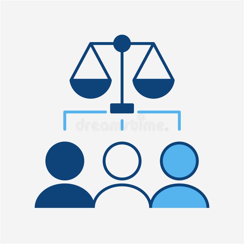 Equality Gets Justice Rights and Services Icon Stock Vector ...