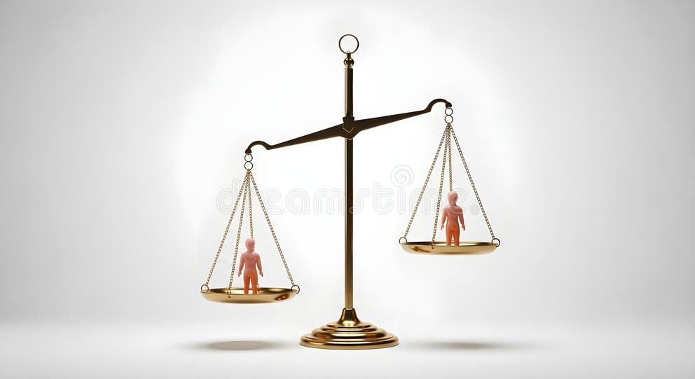 Equality and Inequality: a Conceptual Balance Stock Photo - Image of ...