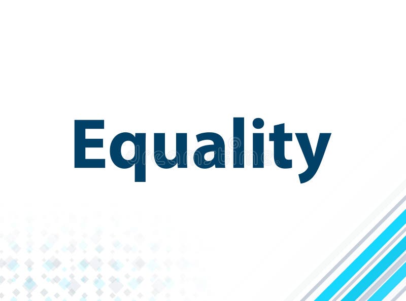 Equality Modern Flat Design Blue Abstract Background Stock Illustration ...