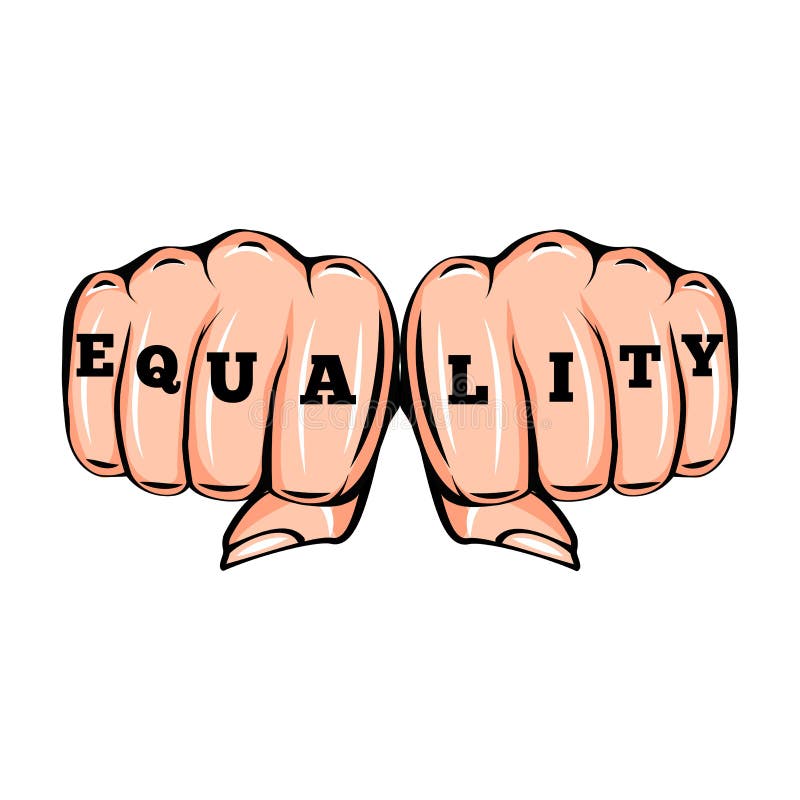 Woman`s Raised Hand Feminism Symbol Sisterhood Concept Women`s