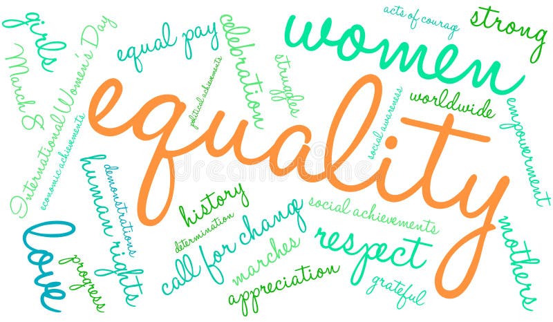 Equality Word Cloud stock vector. Illustration of equal - 102180508