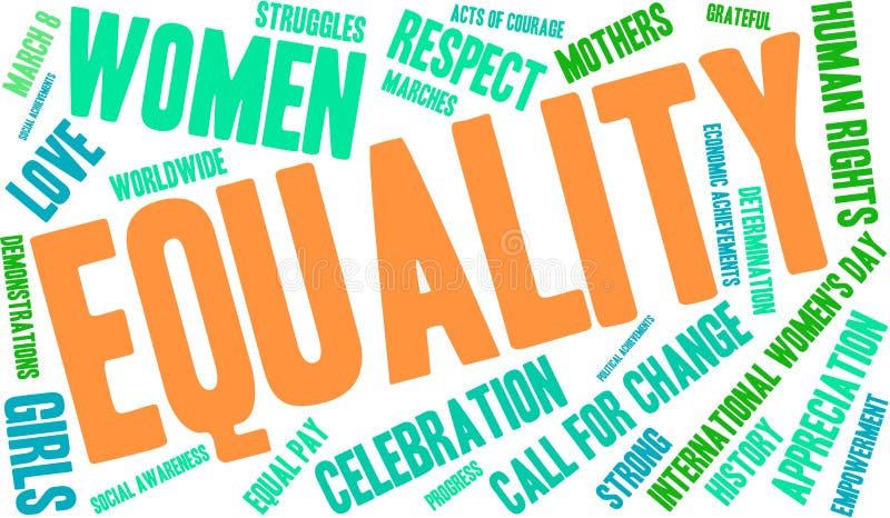 Equality Word Cloud stock vector. Illustration of equal - 102180508