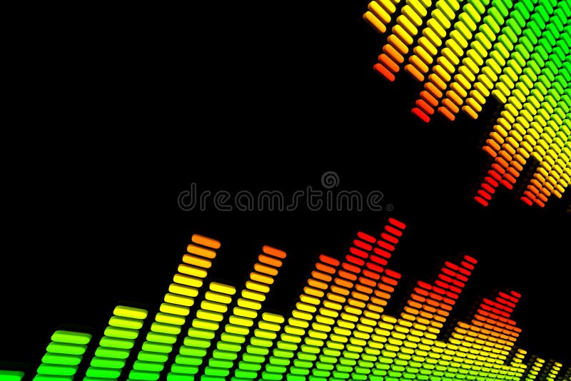 Horizontal Music Banner. Bright Purple Futuristic Round Equalizer Stock ...