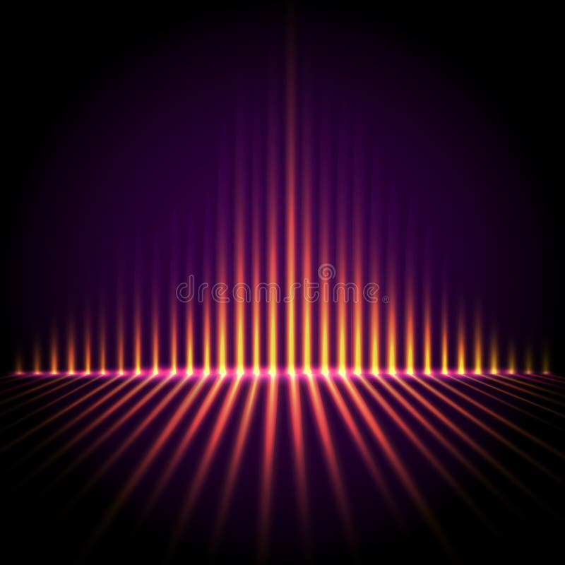 Equalizer on Abstract Technology Background Stock Vector - Illustration ...