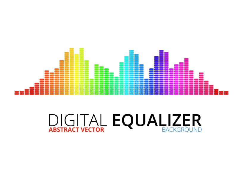 Equalizer on Abstract Technology Background Stock Vector - Illustration ...