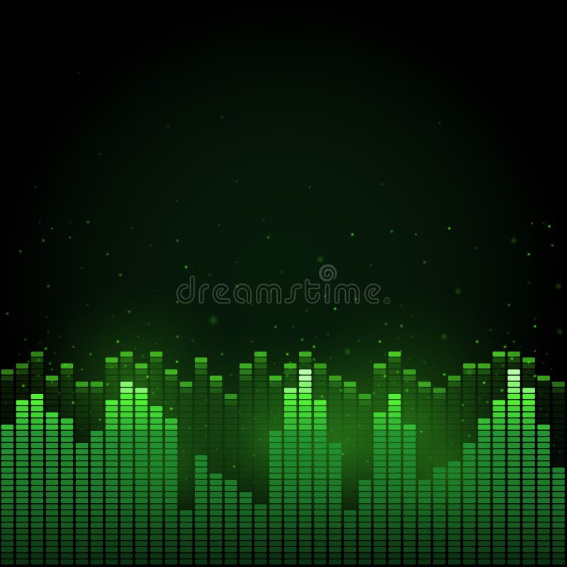 Equalizer on Abstract Technology Background Stock Vector - Illustration ...
