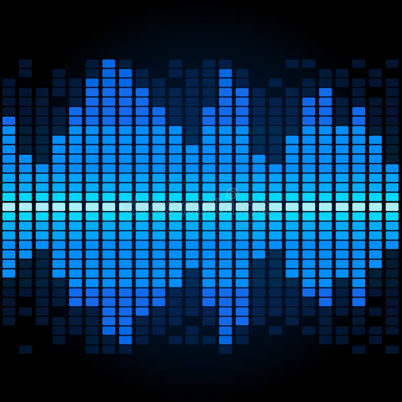 Equalizer on Abstract Technology Background Stock Vector - Illustration ...