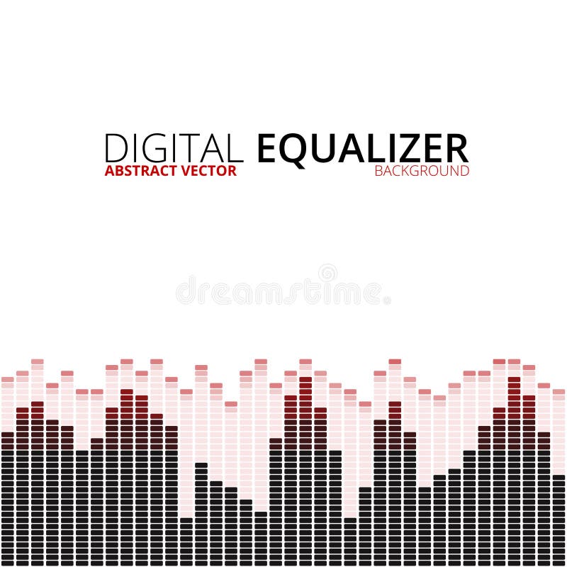 Equalizer on Abstract Technology Background Stock Vector - Illustration ...
