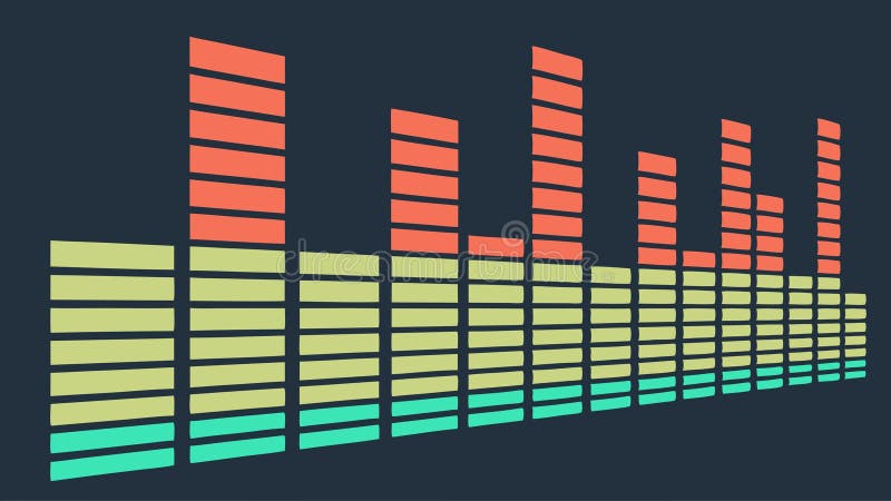 Equalizer Bars Graphic, Sound and Music Visual Vector Design Generative AI Stock Vector ...