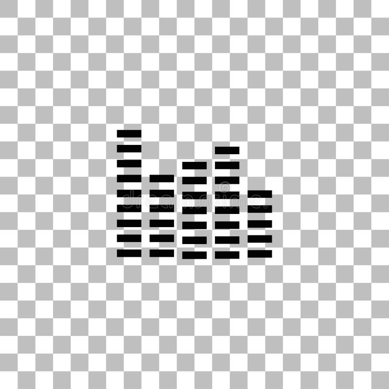 Equalizer icon flat stock vector. Illustration of graphic - 149235501