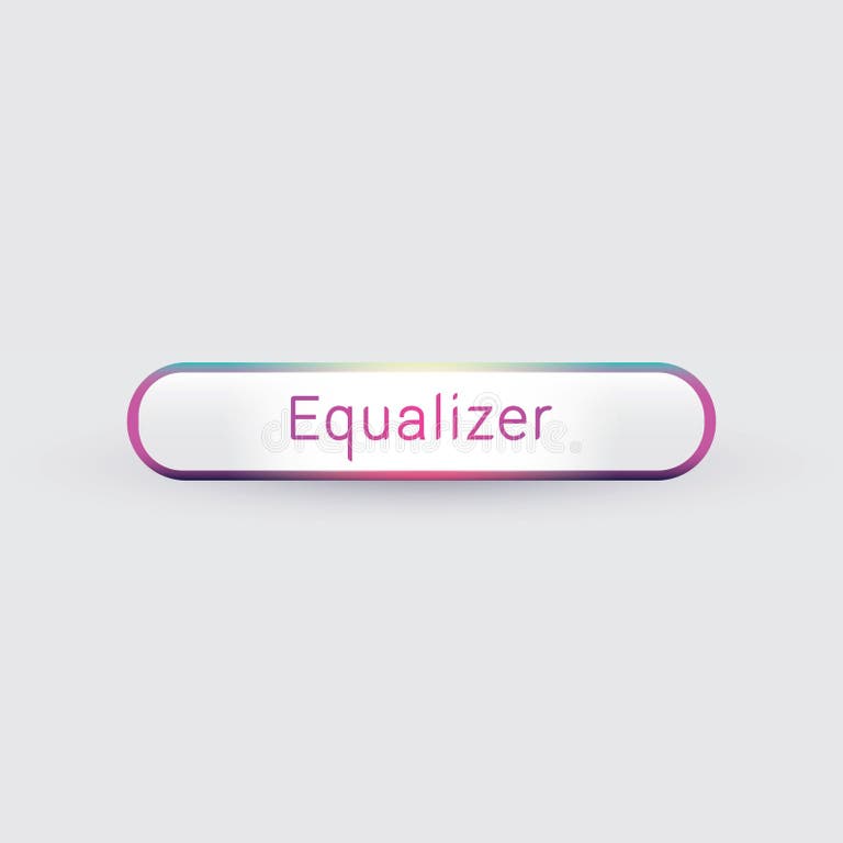 Equalizer Button. Vector Illustration Decorative Design Stock Vector ...