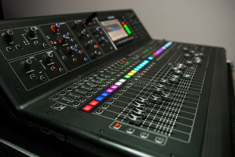 Equalizer buttons stock image. Image of music, entertainment - 79232179