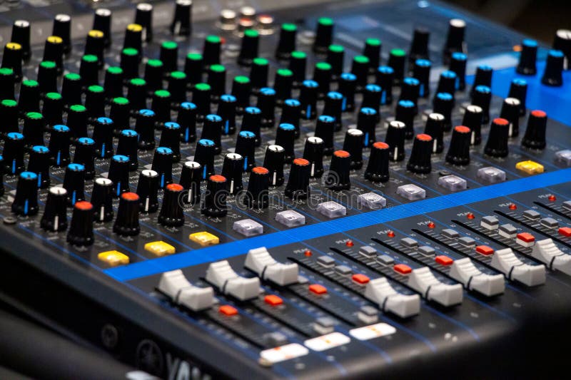 An Equalizer is a Device in an Audio System Stock Image - Image of ...