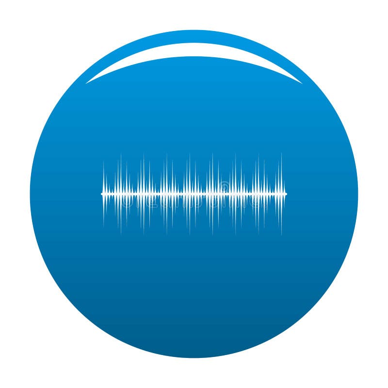 Equalizer Digital Icon Blue Stock Illustration - Illustration of radio ...